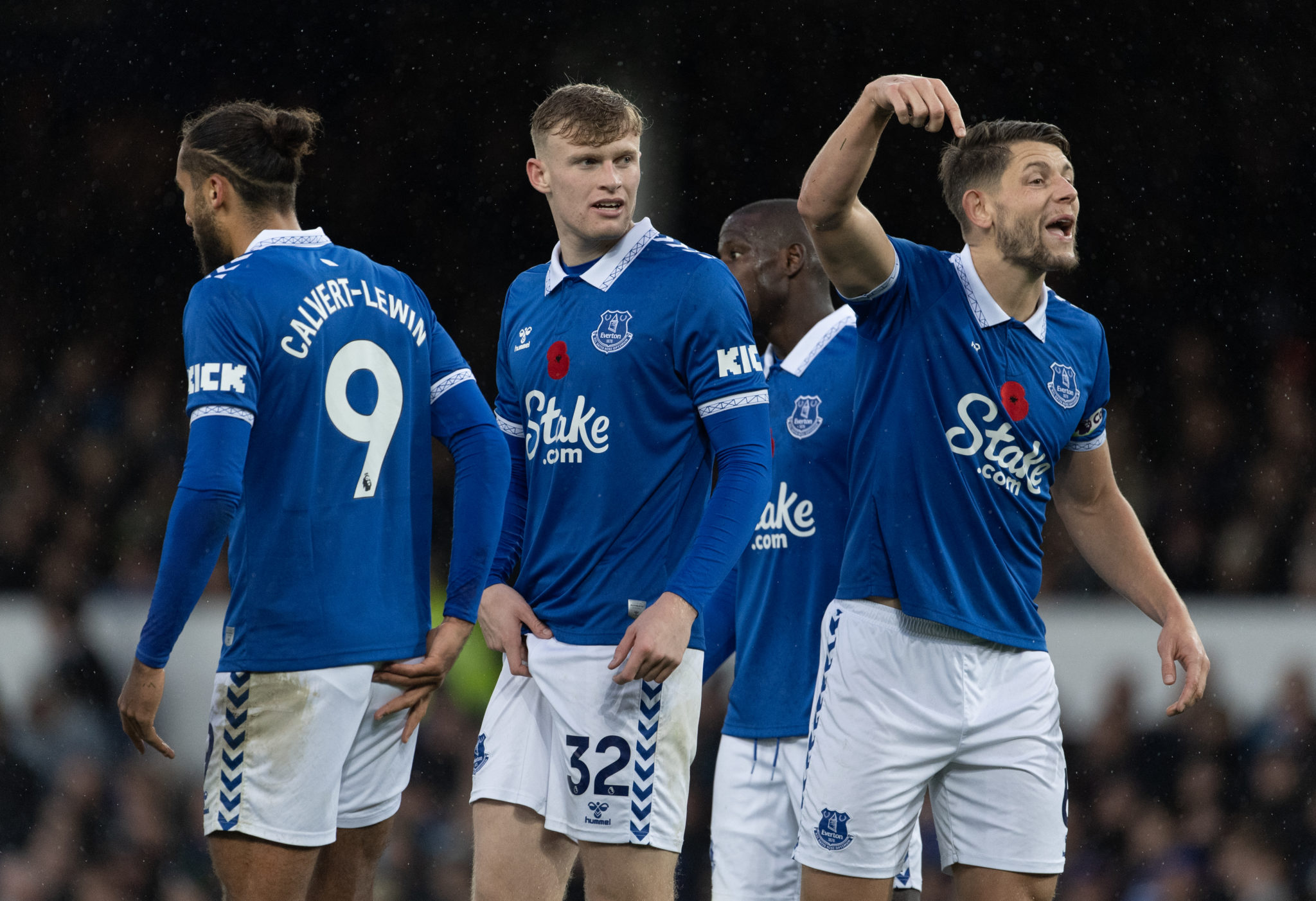 Everton stars Dominic Calvert-Lewin and James Tarkowski have both ...