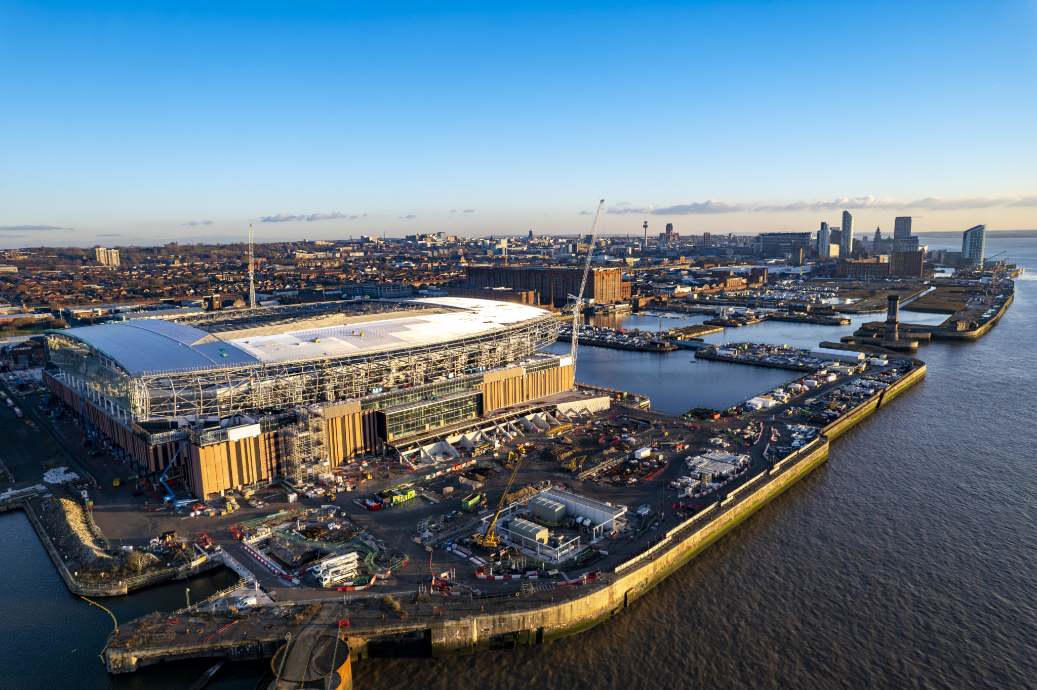 Bramley Moore-Dock: New Everton stadium footage shows stunning two-year ...