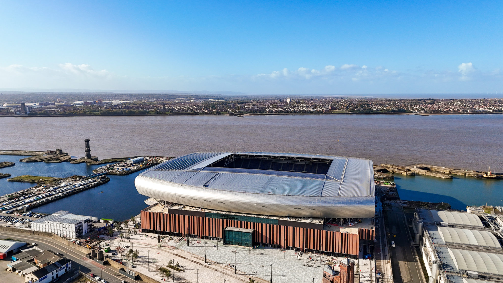 Everton release what they've 'now begun' doing at the new stadium in ...