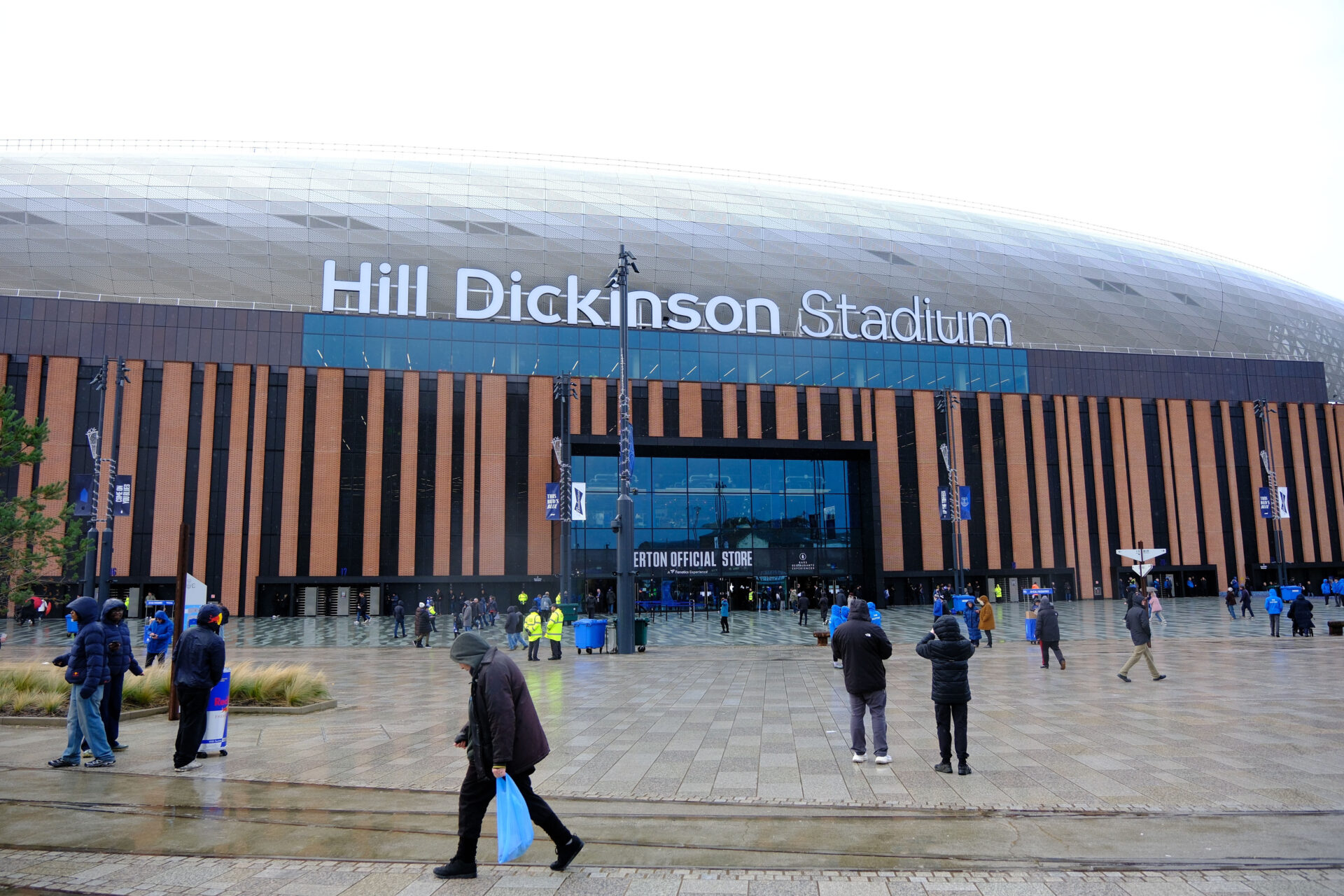 First look at Everton's stunning Hill Dickinson Stadium tifo ahead of ...