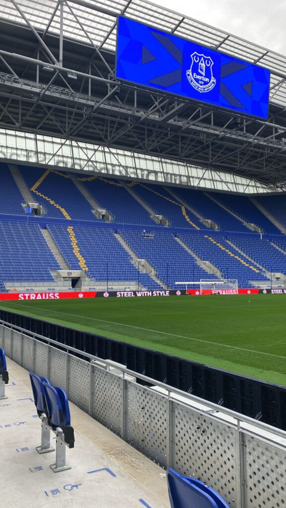 First look at Everton's stunning Hill Dickinson Stadium tifo ahead of ...