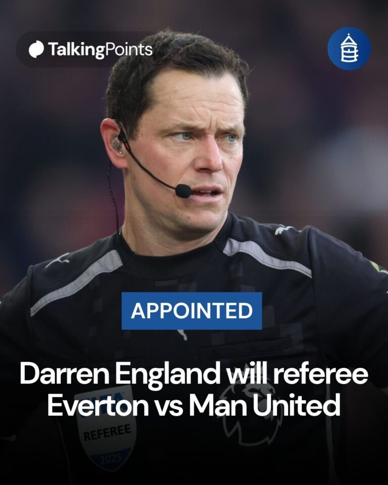 Darren England to referee Everton vs Man United: A look at his Toffees ...