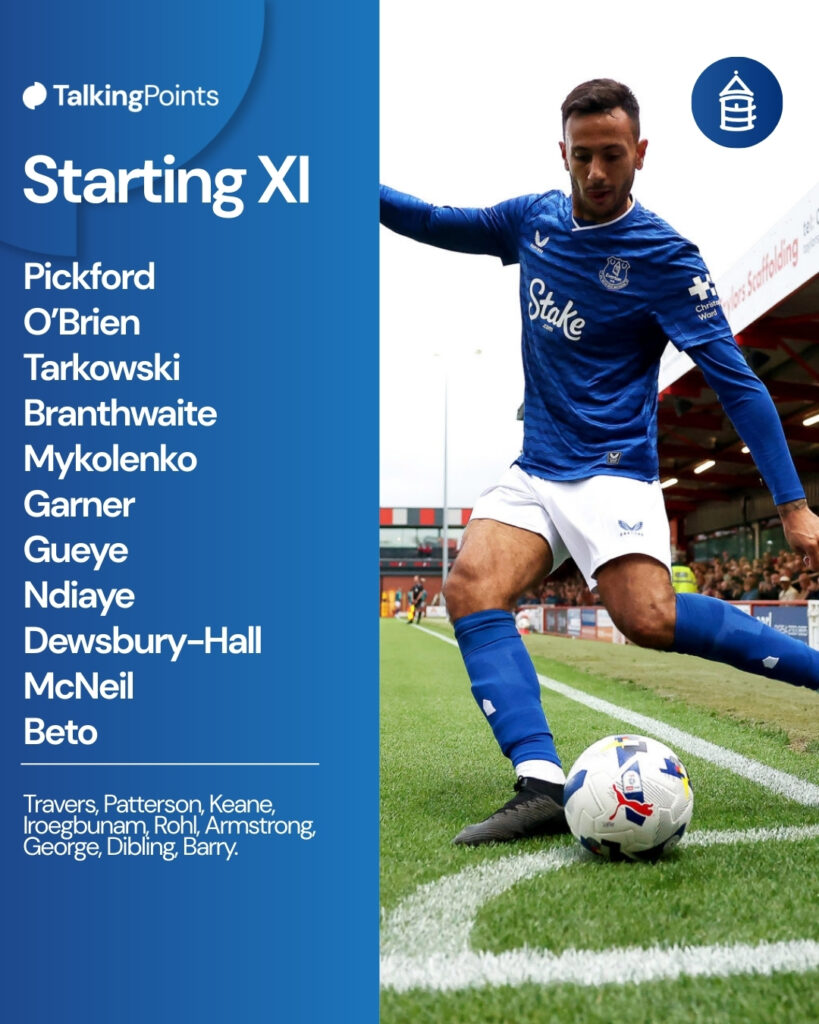 Everton confirmed XI vs Newcastle as Beto and Dwight McNeil among four ...