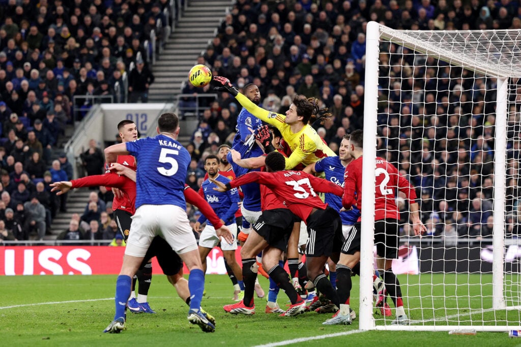 Senne Lammens admits Everton's corner tactics went 'over the top ...