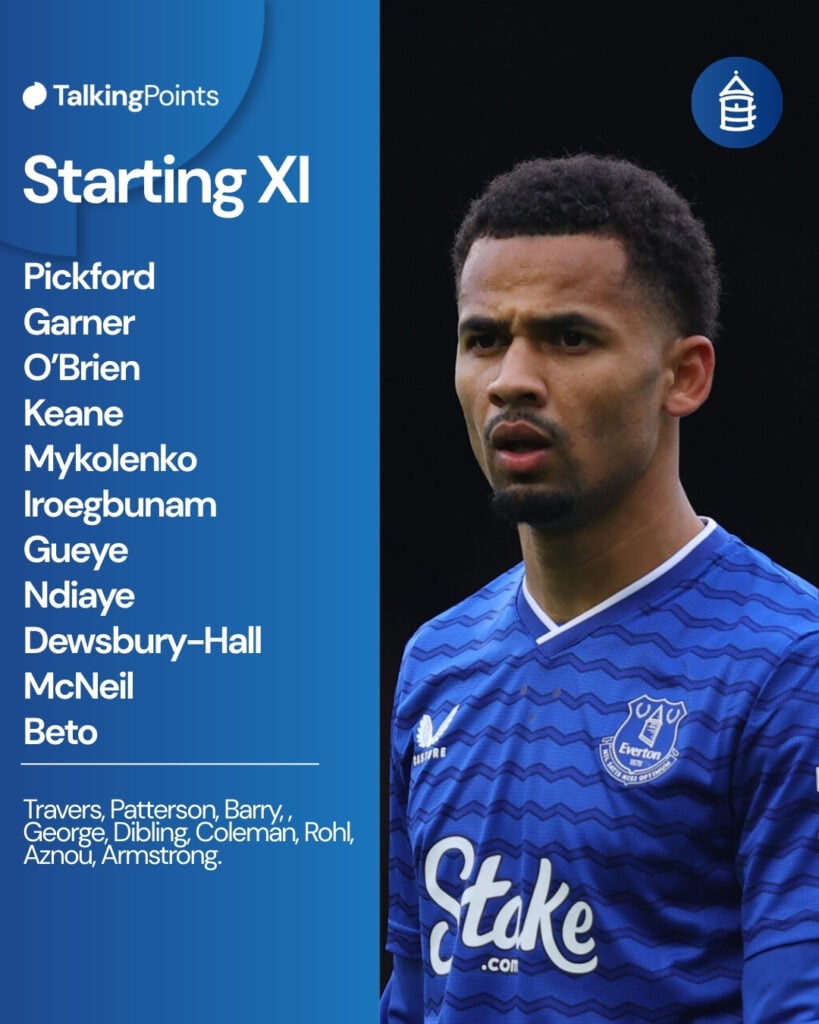 Everton confirmed XI vs Arsenal as Jarrad Branthwaite decision made